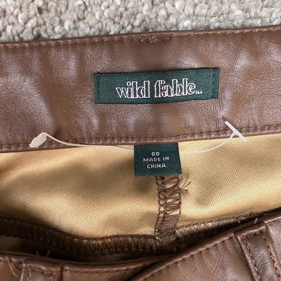 wild fable | Pants & Jumpsuits | Wild Fable Faux Leather Low Rise Pants ...